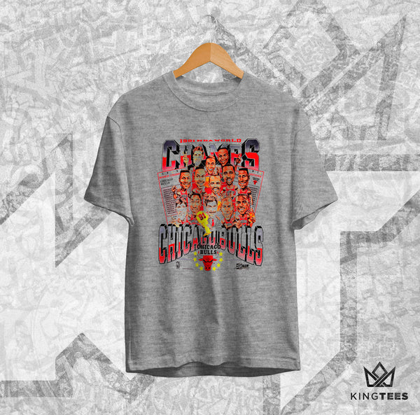 NBA RETRO BULLS CARICATURE 1991 - TEE – King Tees NZ