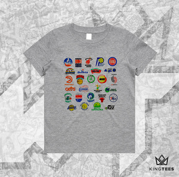 NBA RETRO LOGOS - KIDS TEE – King Tees NZ